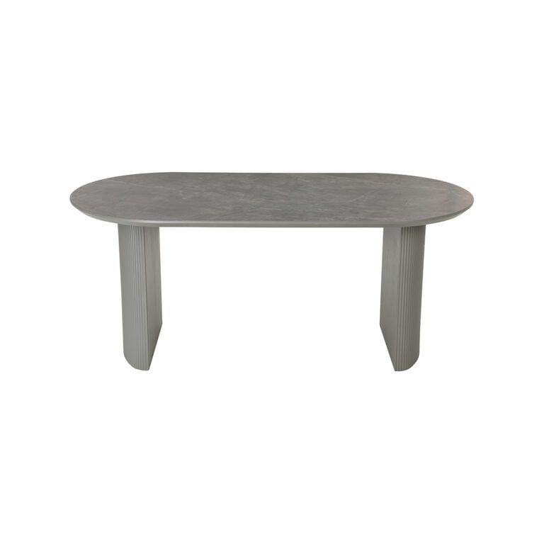 Aron | Modern Rectangular Dining Table with Grey Finish